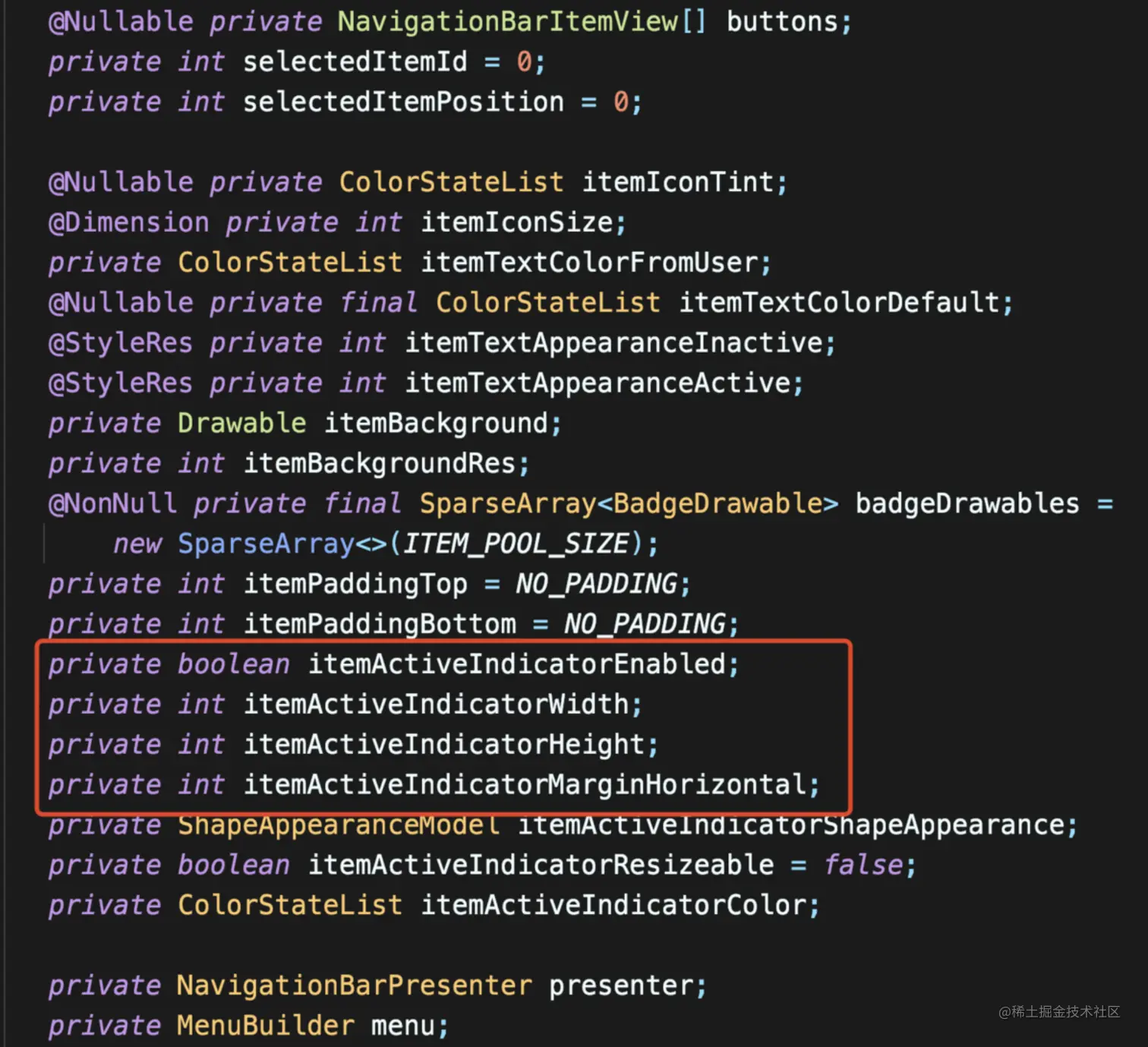 BottomNavigationView奇怪的选中背景#引言 闲来无事的情况下，打算尝试一下Google的一些新控件。所 - 掘金