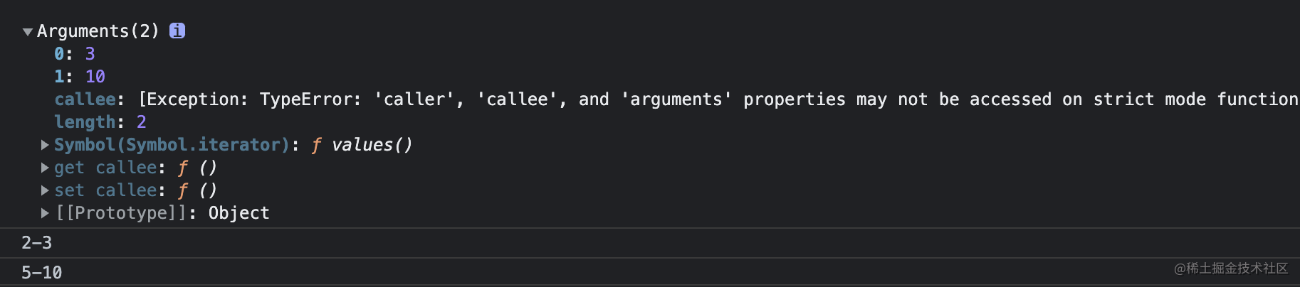 [函数] arguments、callee、caller是啥？ - 掘金