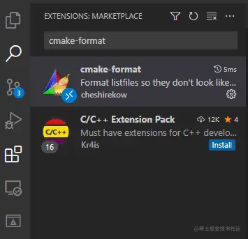 vscode cmake-formatvscode中安装cmake-format插件， 格式化CMakeLists.tx - 掘金