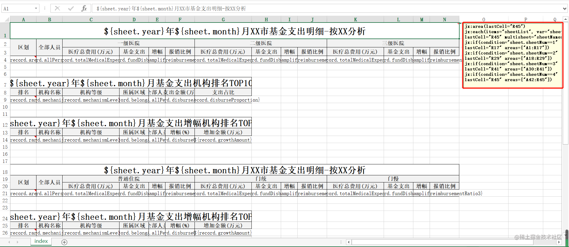 How to use Jxls to export multi-sheet Flexible header Excel file - Moment For Technology