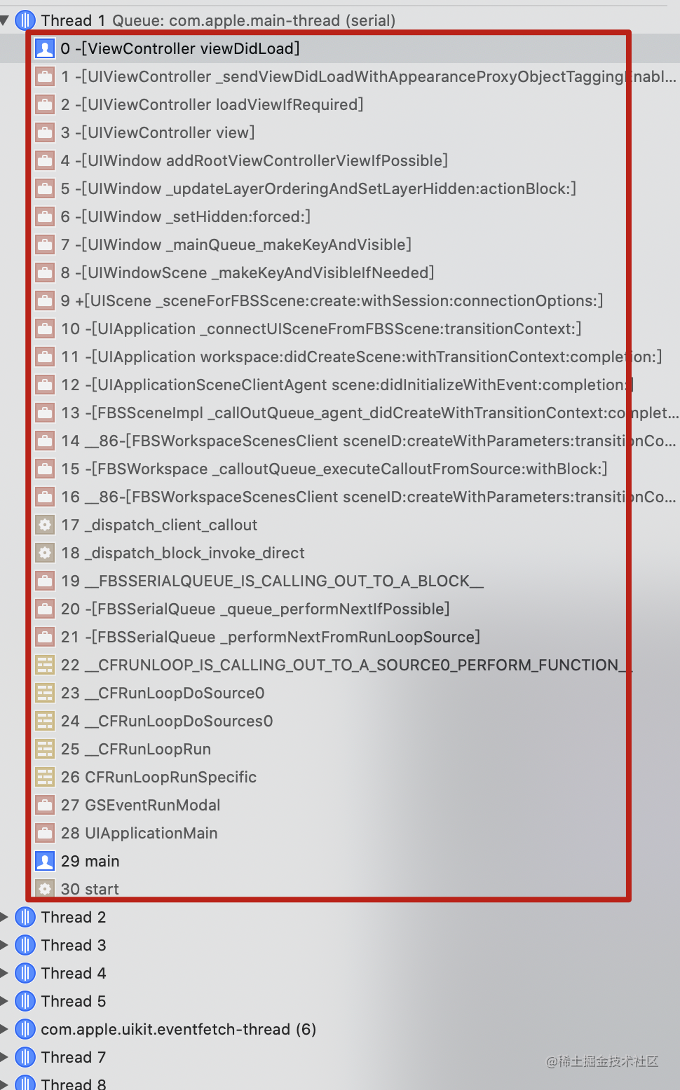 Read the iOS thread call stack principle - Moment For Technology