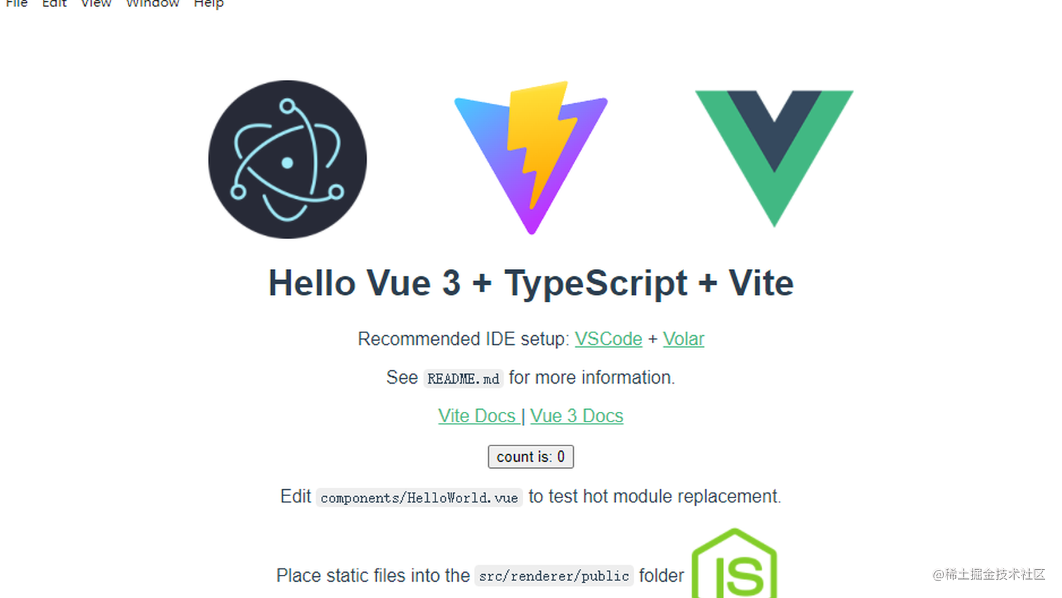 搭建Electron+Vue3开发环境 - 掘金