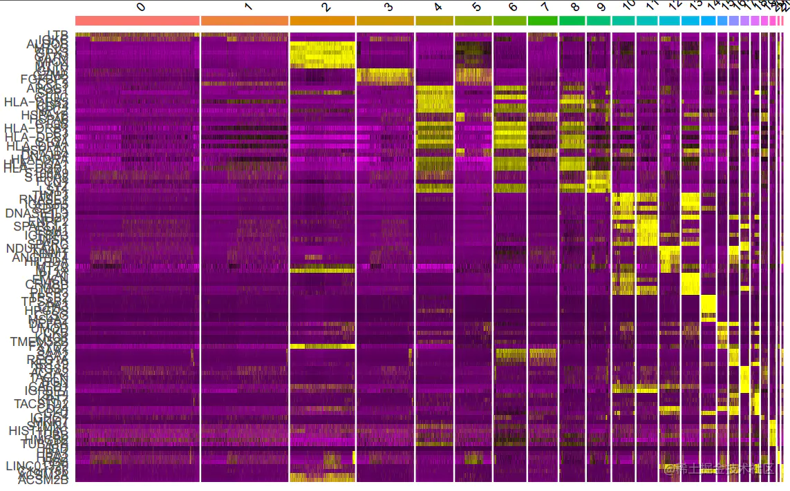 SC| DoHeatmap基因显示不全 - 掘金