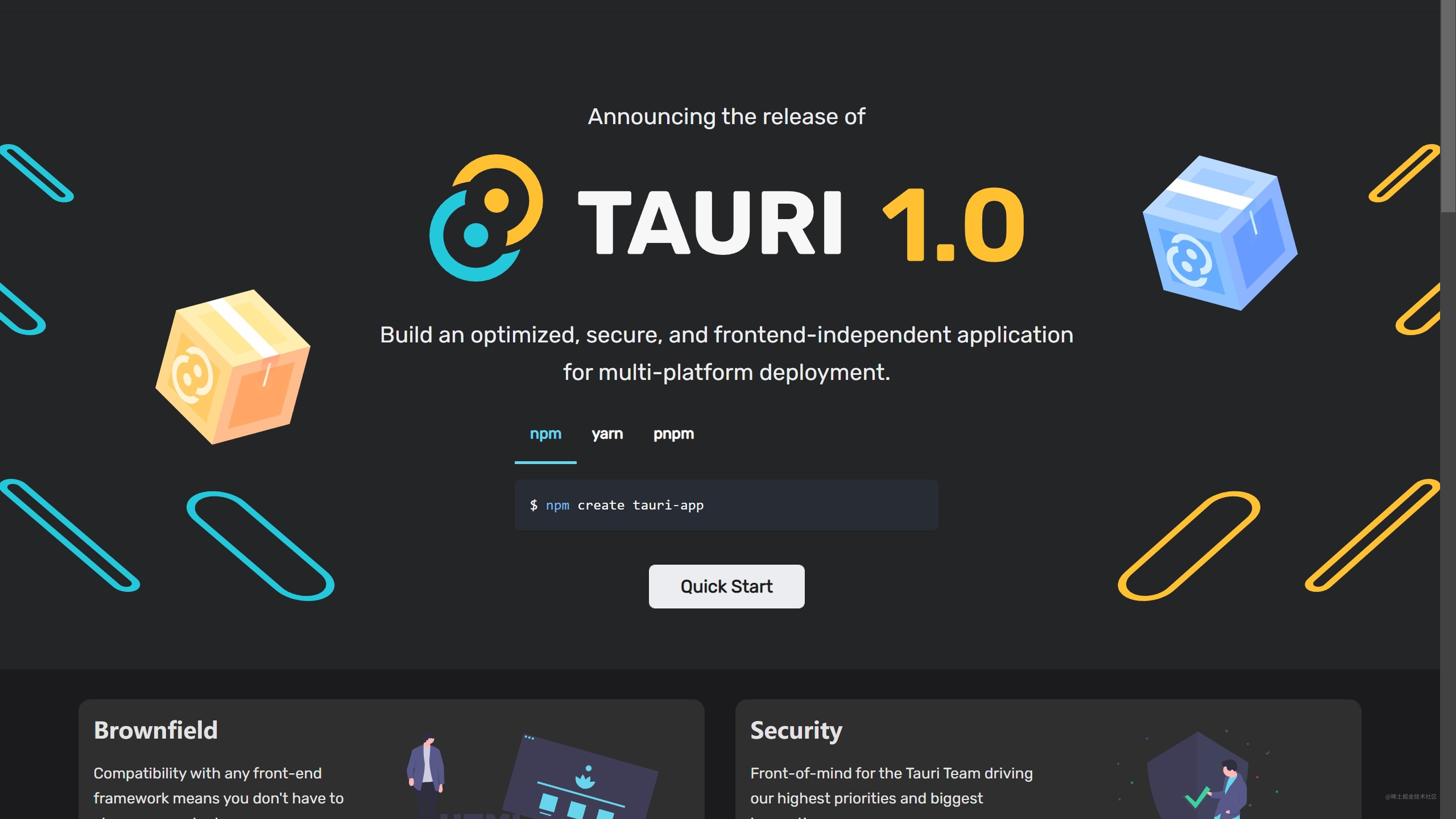 Tauri 已发布1.0版本，让我们快速尝试 - 掘金