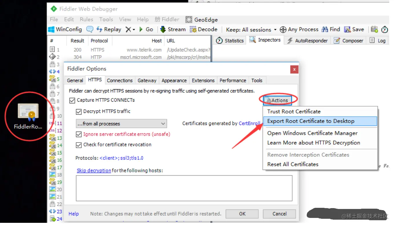 Fiddler抓包教程1. 抓firefox上https请求1. 抓firefox上https请求 前言 fiddler - 掘金