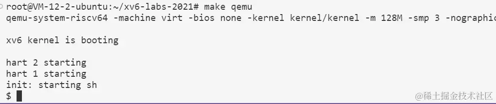 1. xv6操作系统启动过程（RISC-V）xv6操作系统启动过程，包含Makefile解析，以及相关函数解析。完整介绍 - 掘金