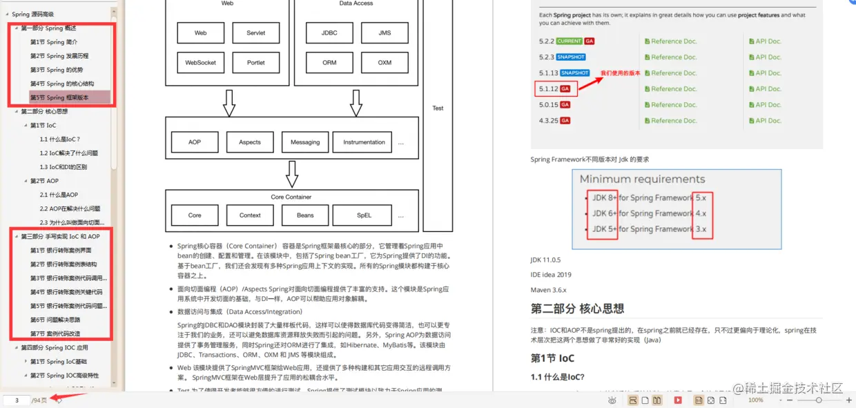 Spring全家桶系列笔记，带你从源码到架构全面掌握spring全家桶 Spring框架自从诞生以来就一直备受开发者青睐 掘金