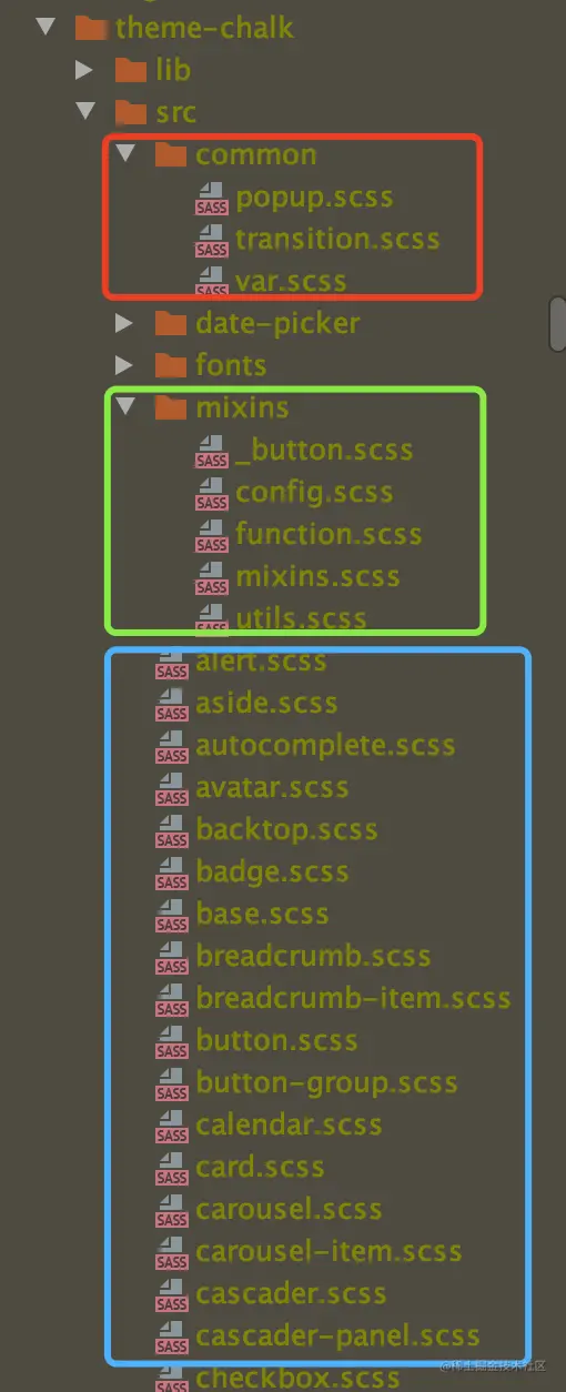 Vueelementui项目sass样式管理vue框架下，基于elementui组件库样式处理的启发，整理出的一个项目 掘金 