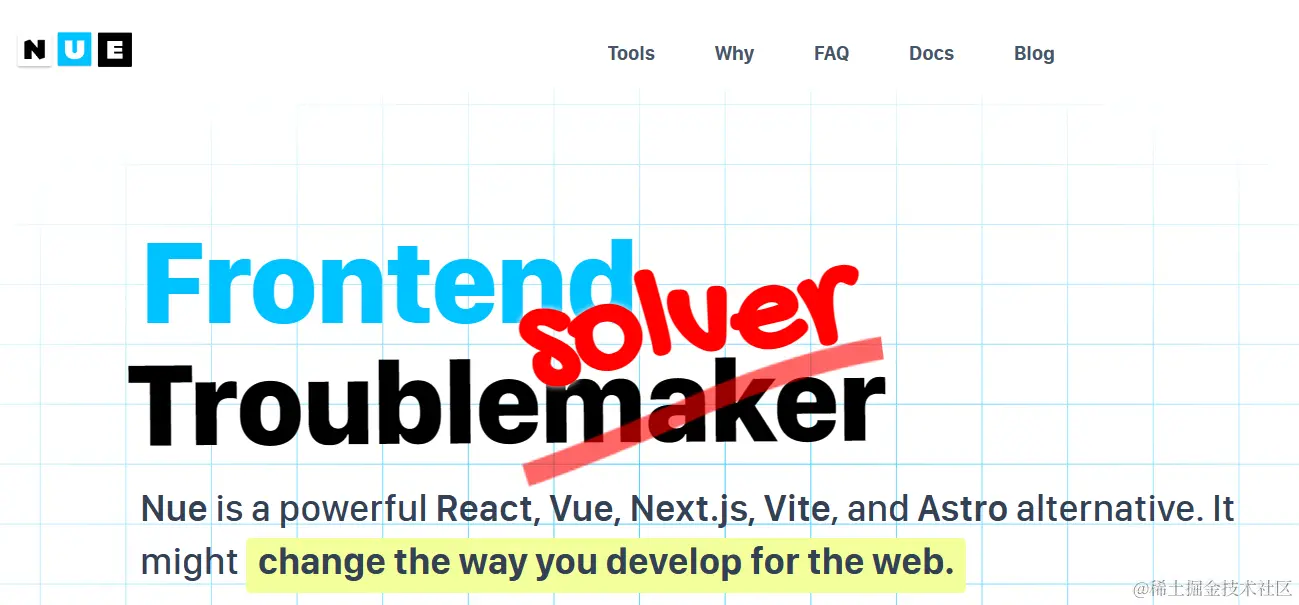 卷不动，真滴卷不动，前端再出新轮子 nue.jsNueJS 目前在GitHub上已经有4k多的star了，可谓是吸星之迅 - 掘金