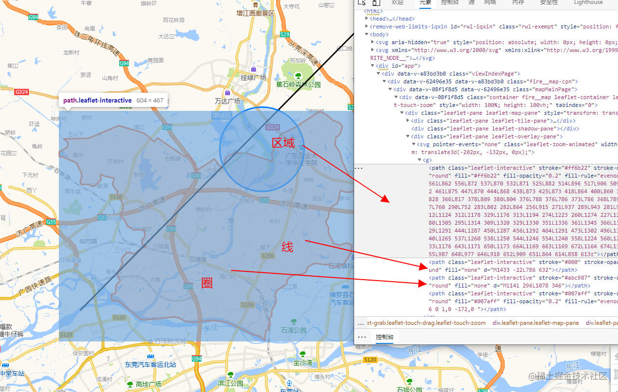 Leaflet 点,线,圈,区域(marker,polyline,circle,geoJson)的层级实现(zIndex) - 掘金