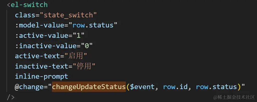 解决 vue3 + Element Plus el-switch组件的change事件 会自动触发的问题如果我们设置了a - 掘金