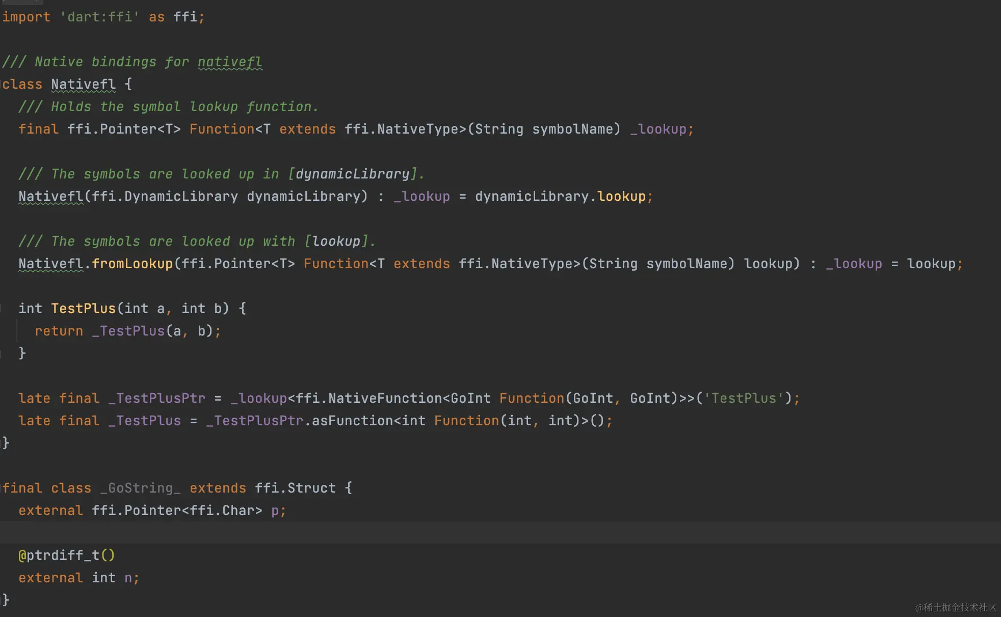 Flutter 性能优化之 FFI 系列(一): Flutter调用Go的库文件Flutter 加载 Go 的代码，用 - 掘金