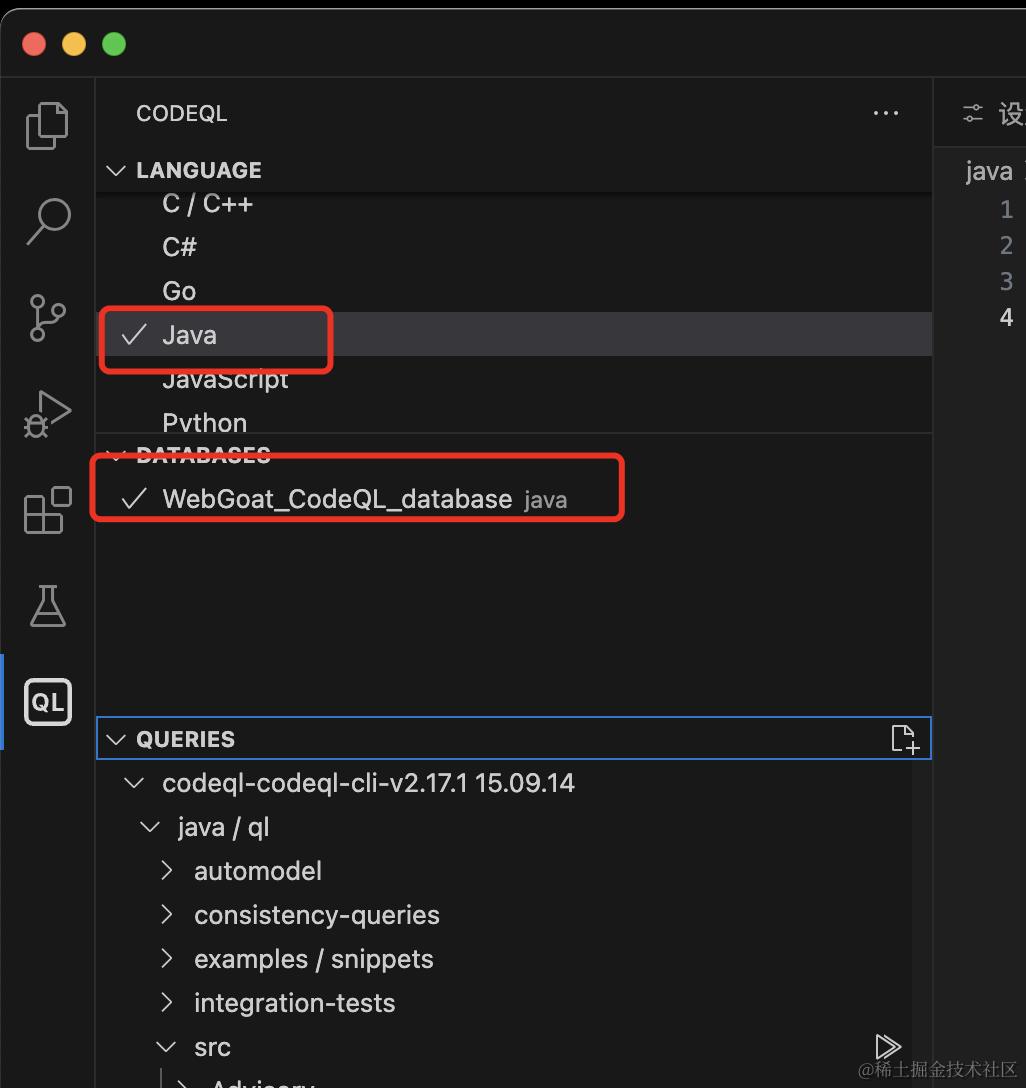CodeQL 学习笔记【1】环境搭建CodeQL 是什么 CodeQL 是一个强大的代码分析引擎，在 CodeQL 中， - 掘金