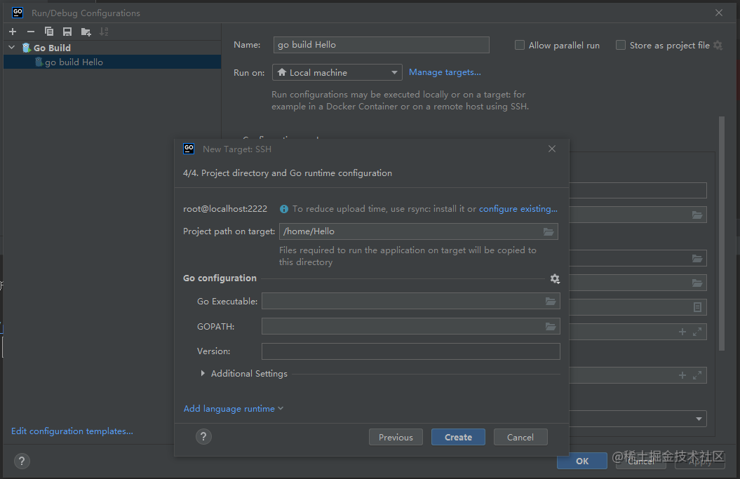 保姆级从0到1讲解go远程开发环境搭建(从Docker安装到使用Goland远程部署和调试) - 掘金