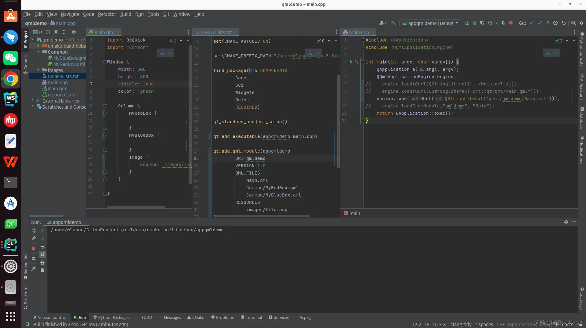 qml文件加载Clion中 qml 项目 CMakeLists.txt 模板 使用相对路径 图片文件加载、其他目录 qm - 掘金