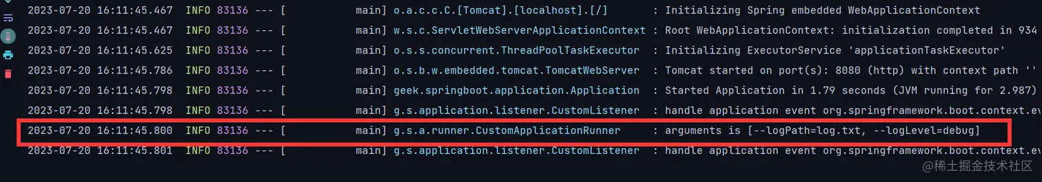 SpringBoot核心特性——ApplicationRunner && CommandLineRunner使用 - 掘金