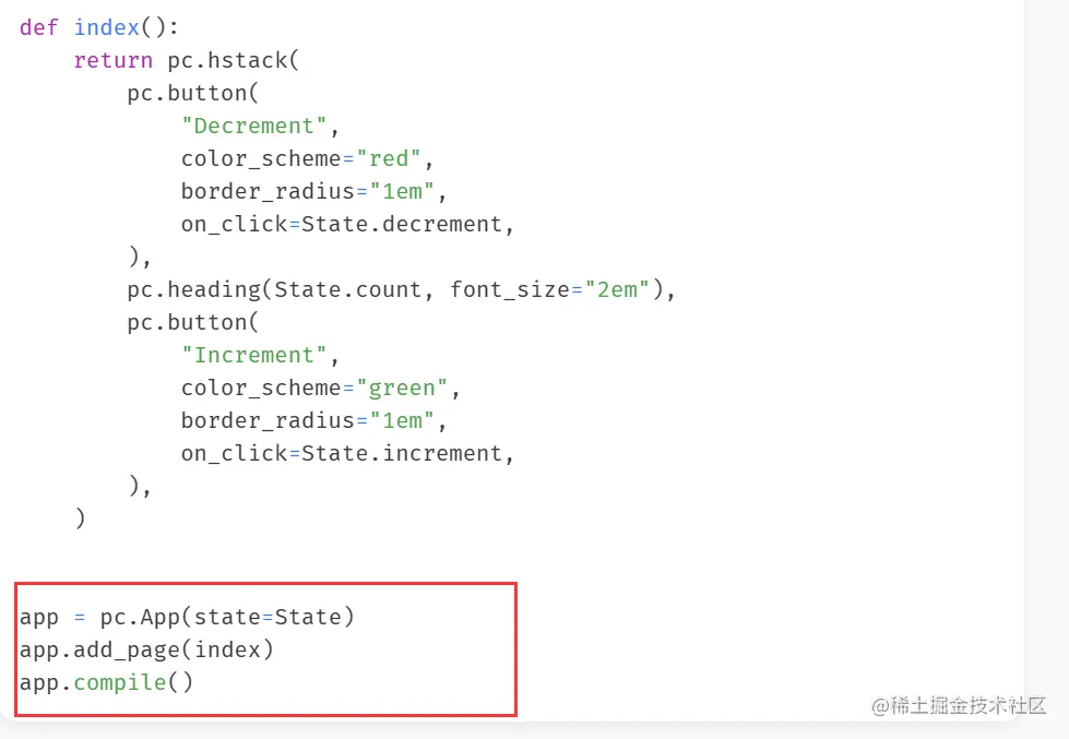 python笔记 了解Pynecone“开启掘金成长之旅！这是我参与「掘金日新计划 · 2 月更文挑战」的第 8 天，点 - 掘金