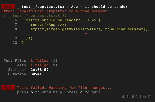 使用vitest React Testing Library进行单元测试前言 本文将在项目中添加vitest用于单元 掘金