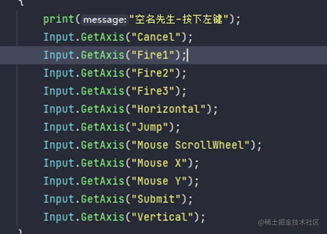 Unity技术手册 - GetKey和GetAxis和GetButton👉关于作者 👉前提 这是小空坚持写的Unit - 掘金