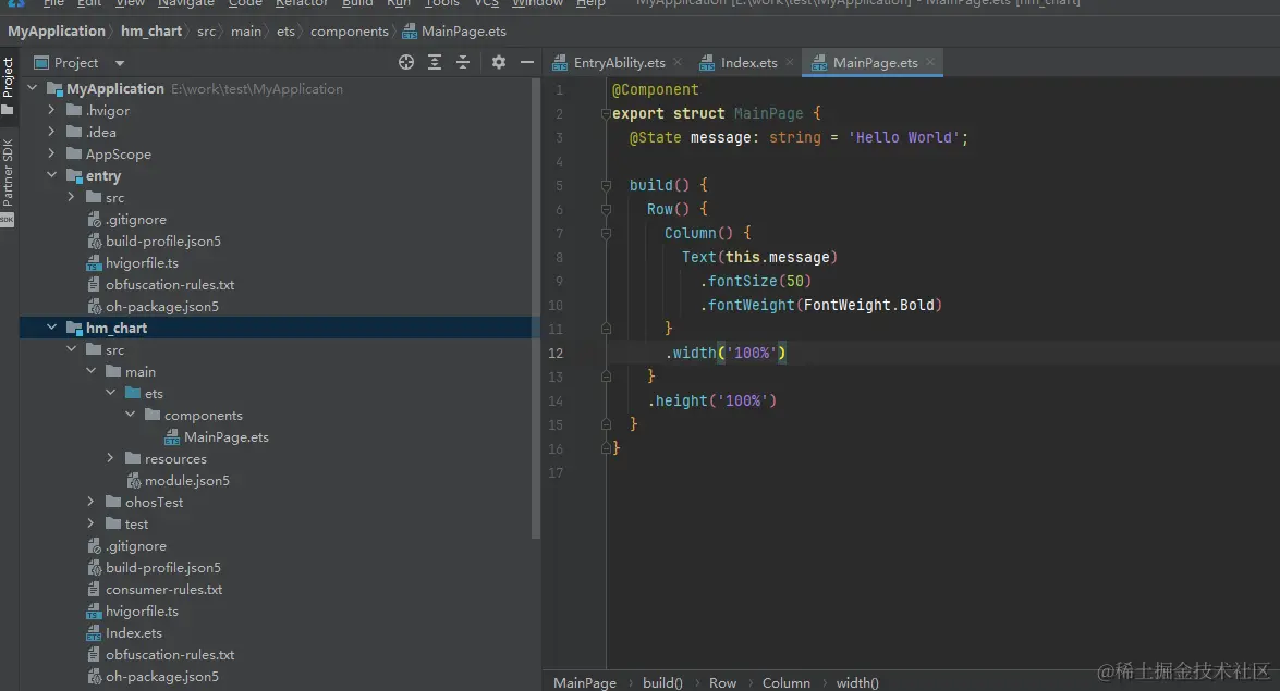 华为HarmonyOS NEXT （基于Echarts）开发一个OpenHarmony三方库前言 我自己之前想做一期关于 - 掘金
