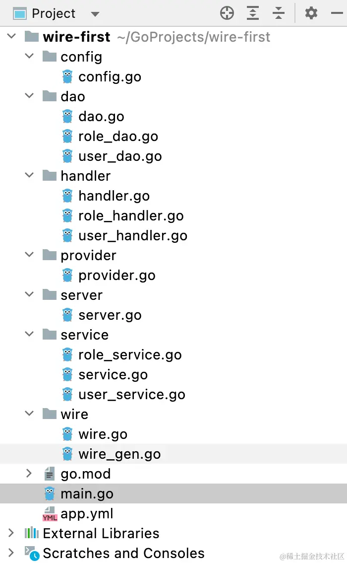 [wire]Go依赖注入库wire最佳实践Wire简介 Wire 是一款使用了依赖注入的来让连接组件变得自动化的代码生成 - 掘金
