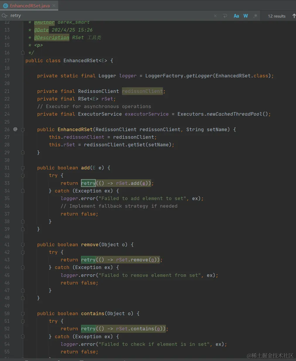 基于Redission高级应用11-RSet原理及工具类封装及实战应用`RSet` 的原理是将 Java Set 接口的 - 掘金