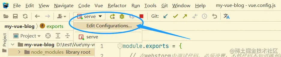 如何在webstorm中调试vue代码如何在webstorm中调试vue代码 在nfigjs文件中添加de 掘金 6207