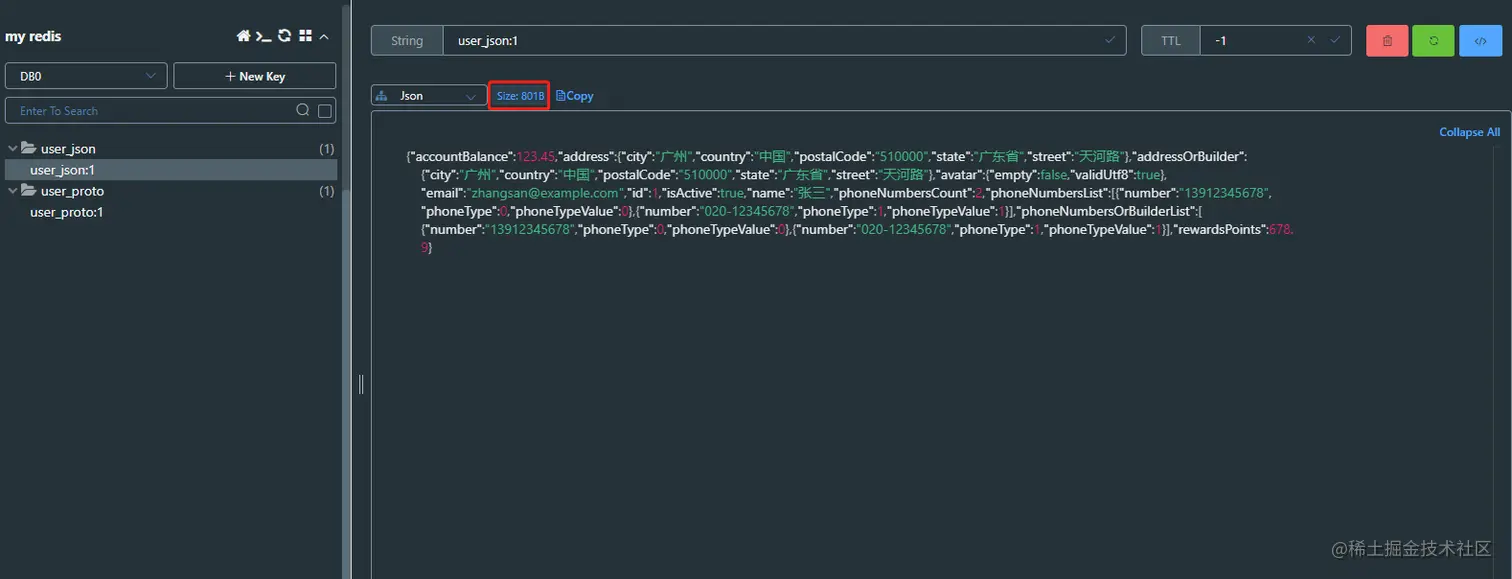 java之父叫我redis用protobuf序列化一般情况下，我们会对 Redis 的数据进行 JSON 格式序列化，但 - 掘金