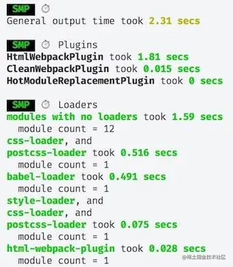 webpack性能优化vue系列，从27s到2s的改变1、speed-measure-webpack-plugin 插件 - 掘金